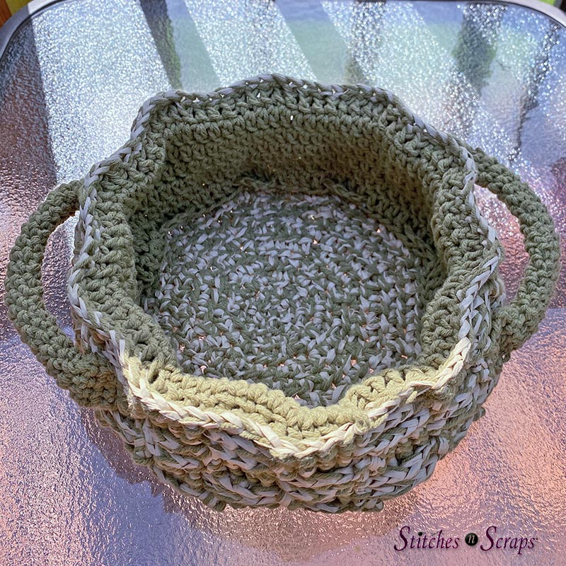Drawstring Basket Crochet Pattern - Stitches n Scraps