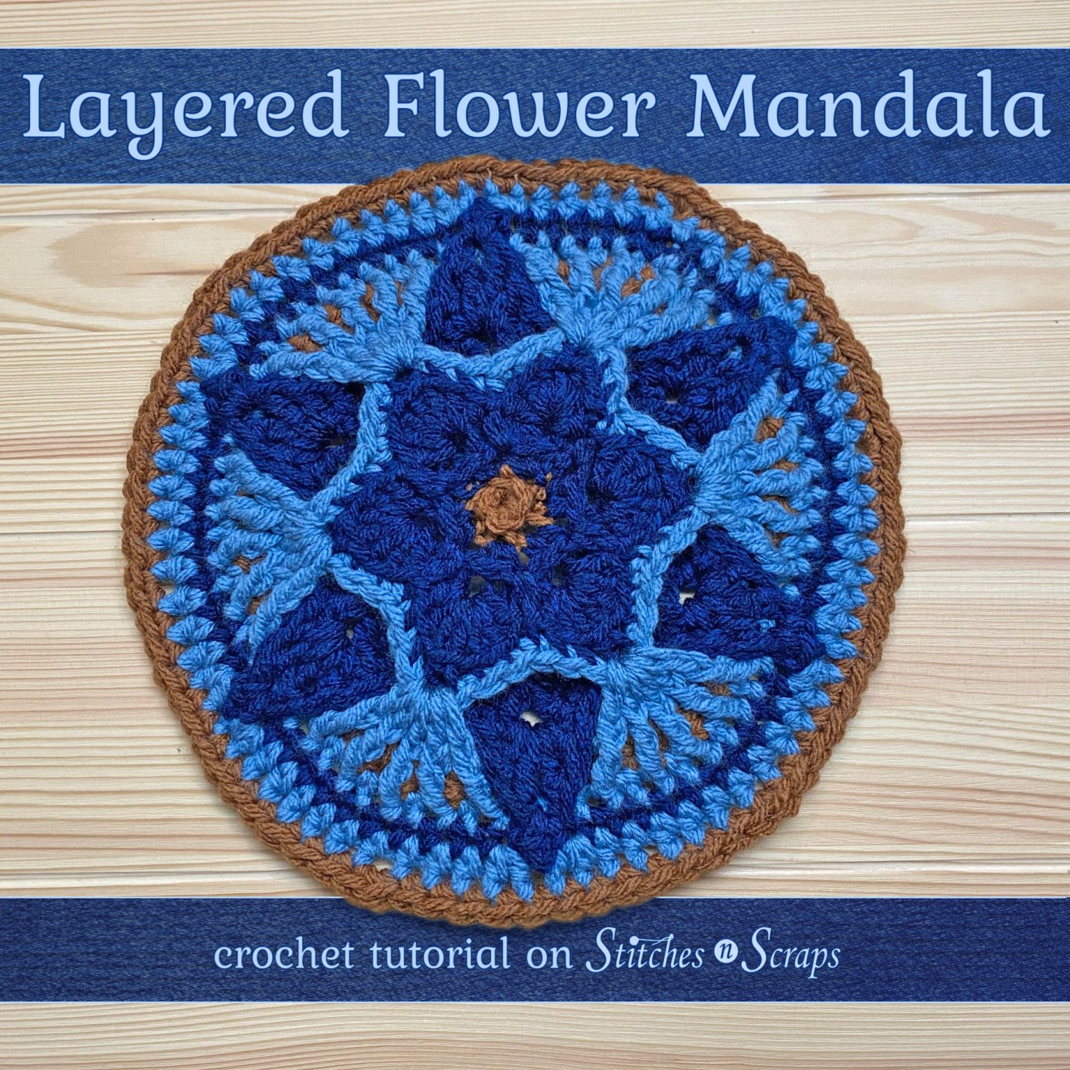 Layered Flower Mandala Tutorial - Stitches n Scraps