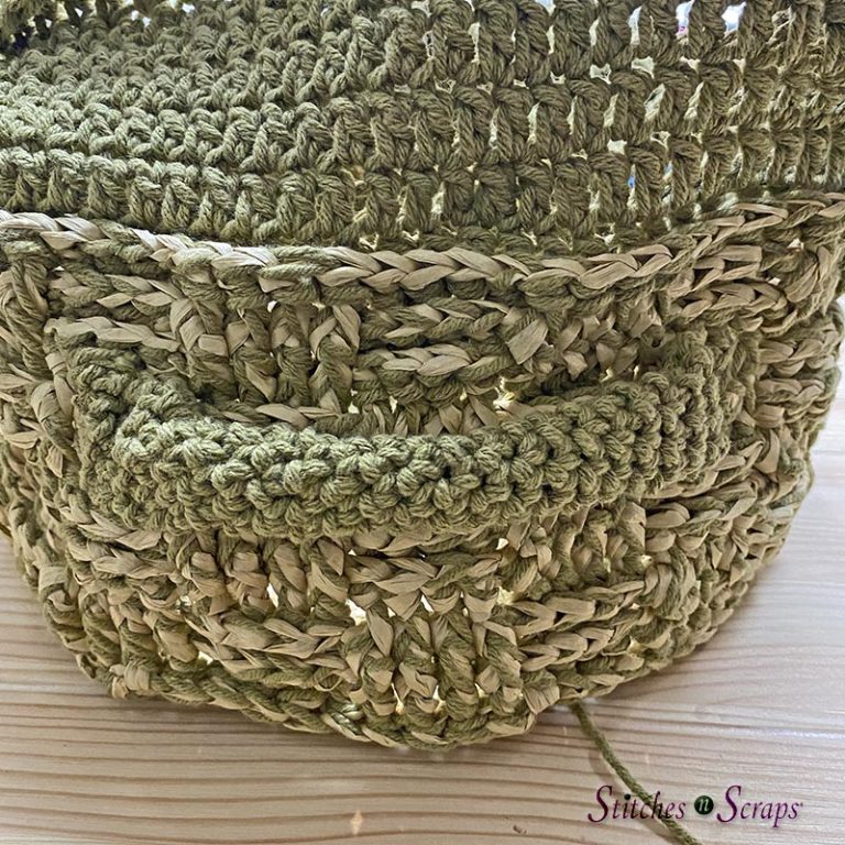Drawstring Basket Crochet Pattern - Stitches n Scraps
