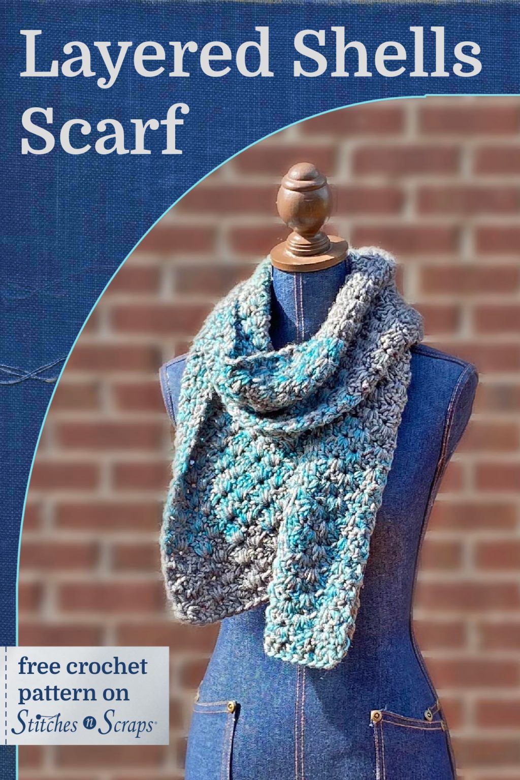 Shell Stitch Crochet Scarf Pattern - Stitches n Scraps