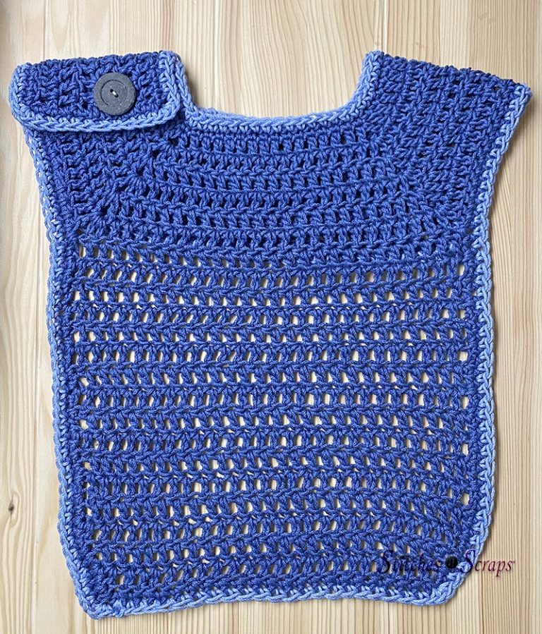 Easy Adult Bib Crochet Pattern - Stitches n Scraps