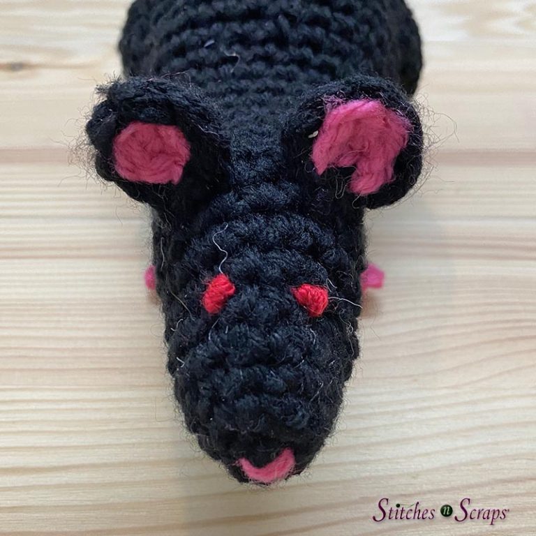 Crochet Rat Amigurumi Pattern - Stitches n Scraps