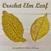 Elm Leaf Crochet Tutorial Stitches N Scraps