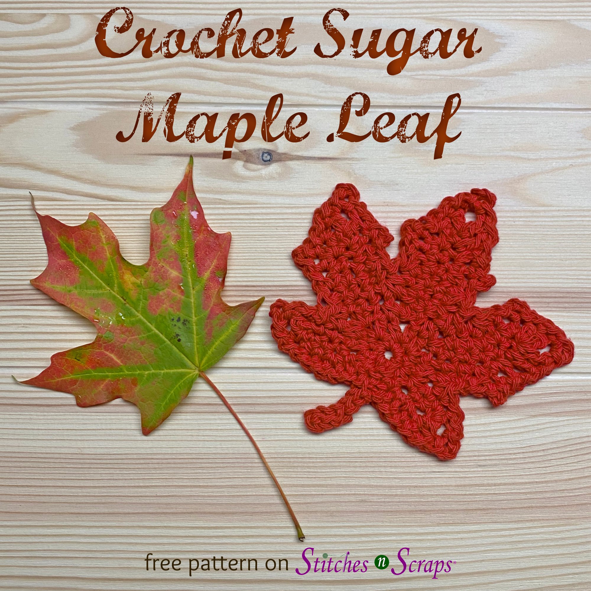 Crochet Sugar Maple Leaf Pattern - Stitches n Scraps