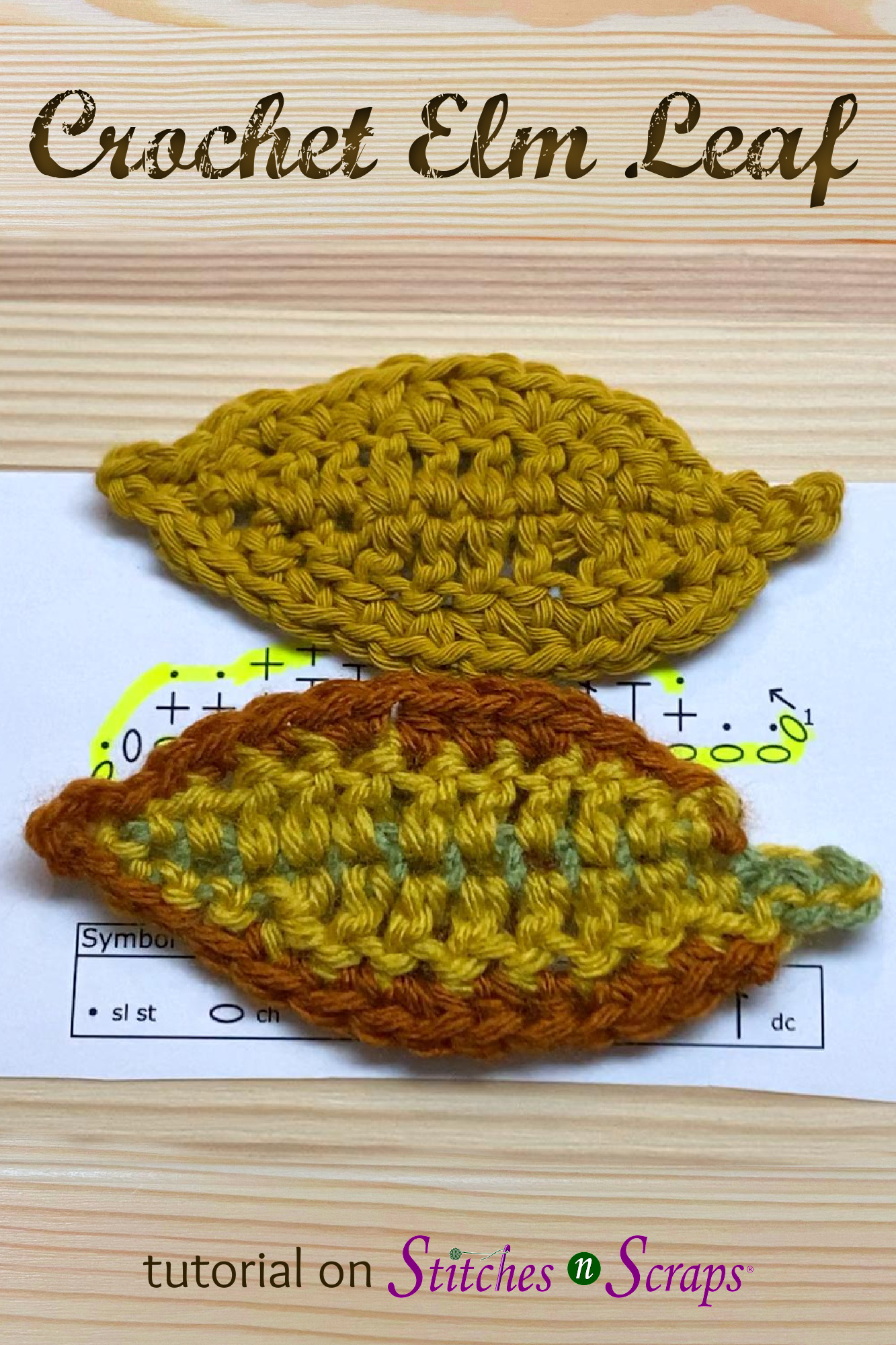 Elm Leaf Crochet Tutorial - Stitches n Scraps