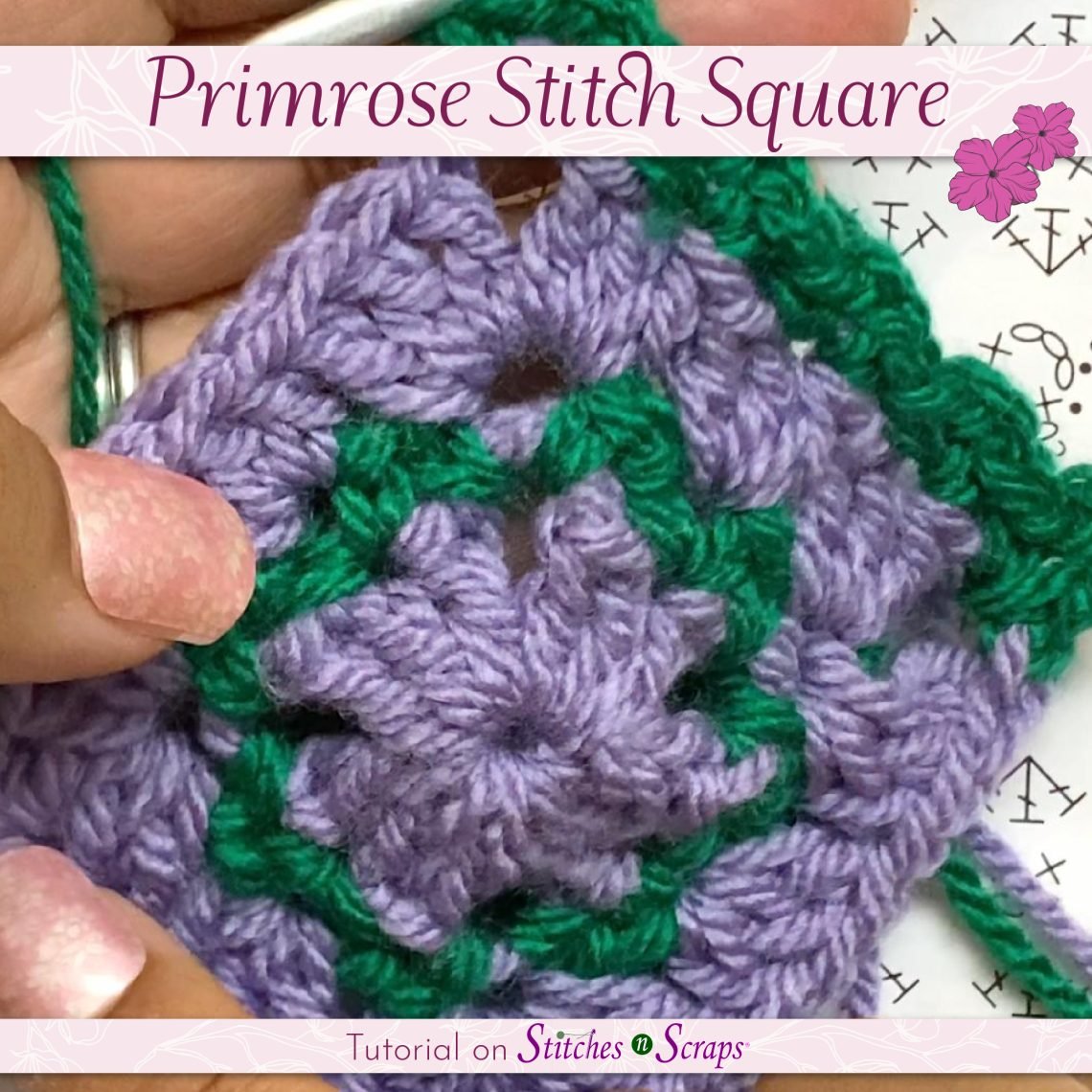 Primrose Stitch Square Tutorial - Stitches n Scraps