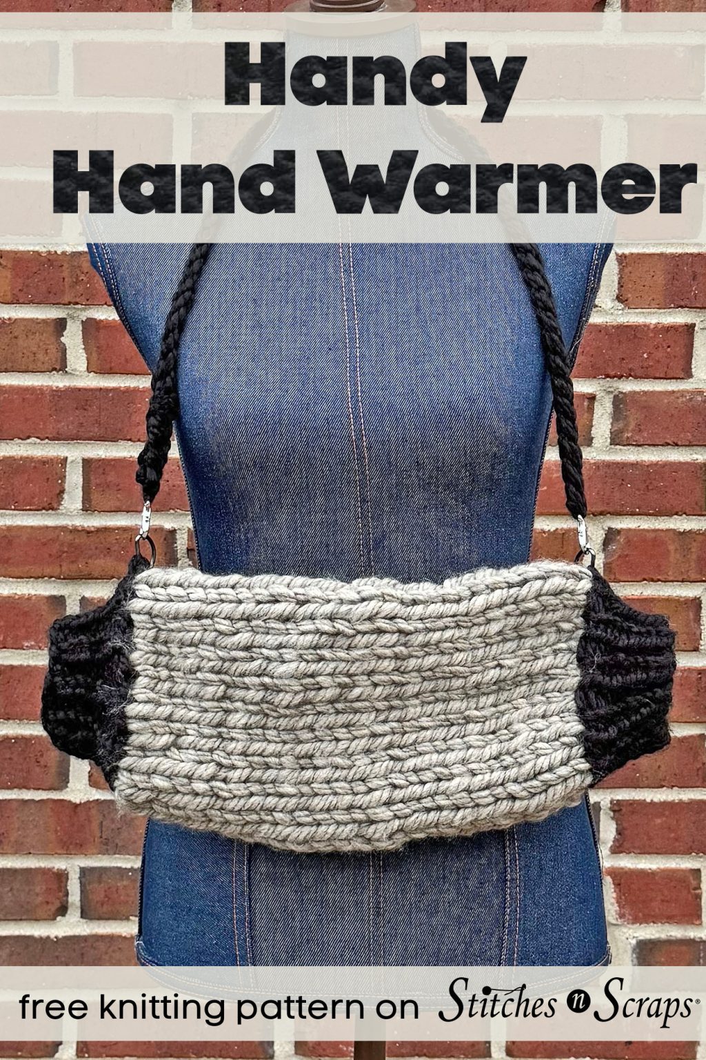 Knit Muff Hand Warmer - Stitches n Scraps
