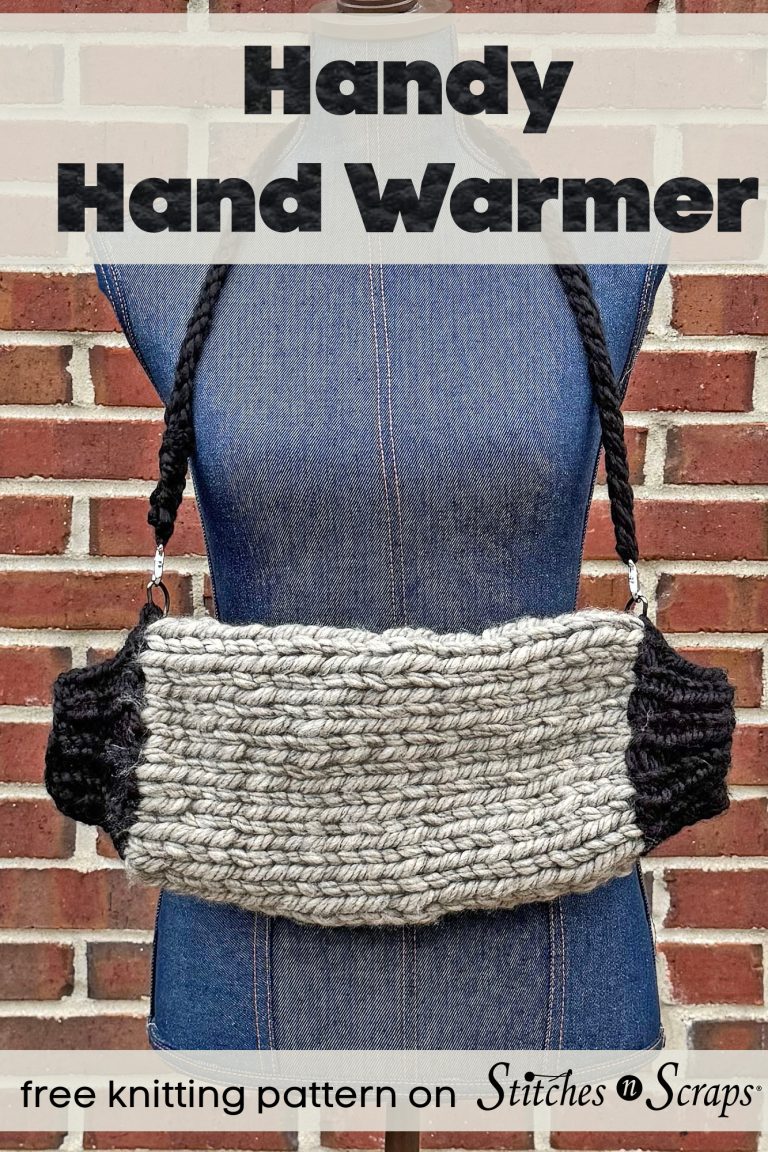 Knit Muff Hand Warmer - Stitches n Scraps