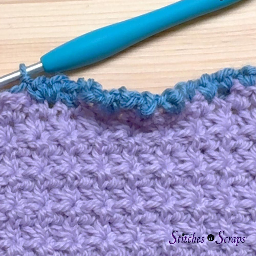 Wrap-Around Single Crochet Edging - Stitches n Scraps