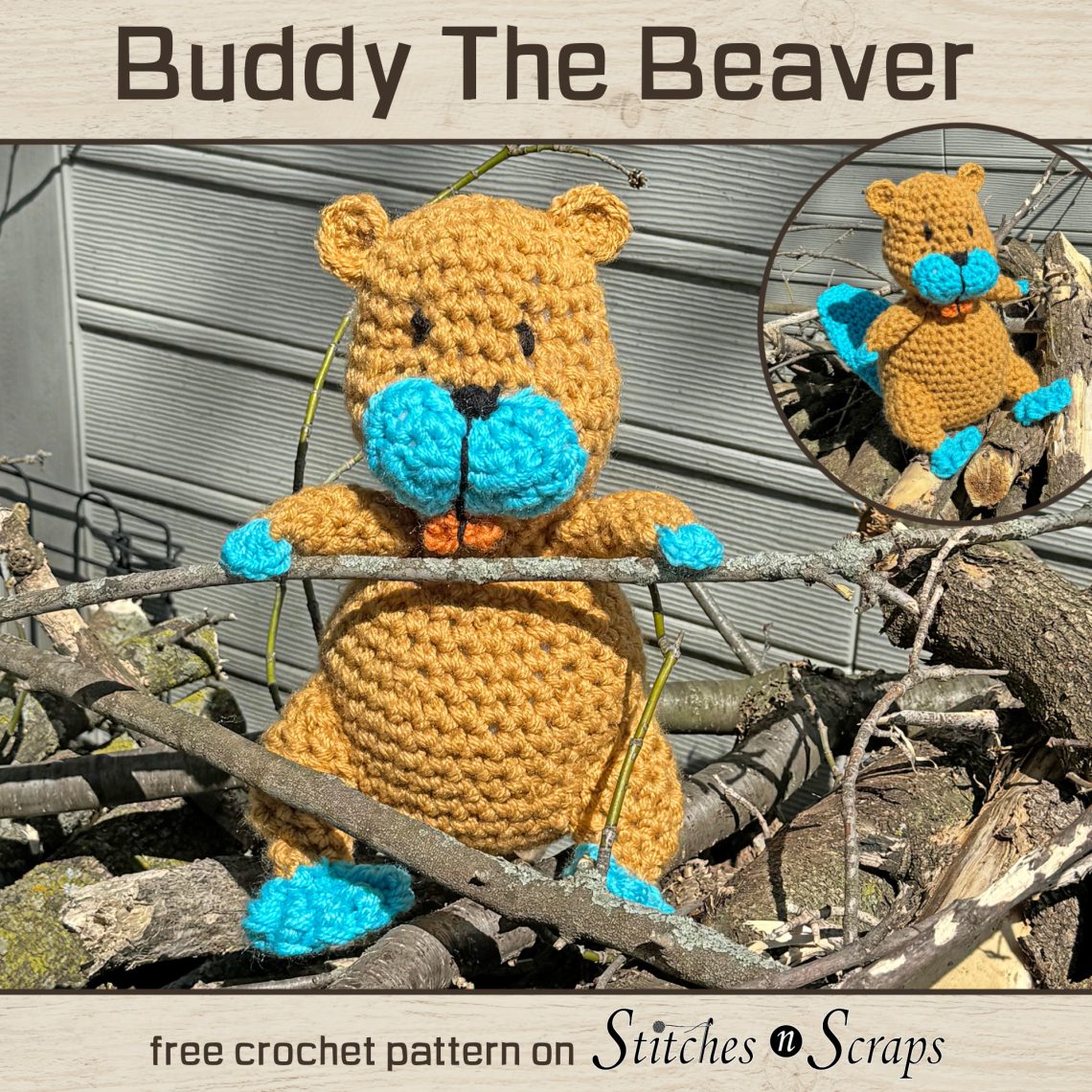 Amigurumi Crochet Beaver Pattern - Stitches n Scraps