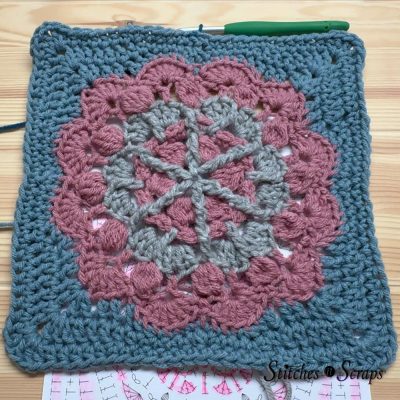 Crochet Square Pattern - Blooming Bobbles - Stitches n Scraps