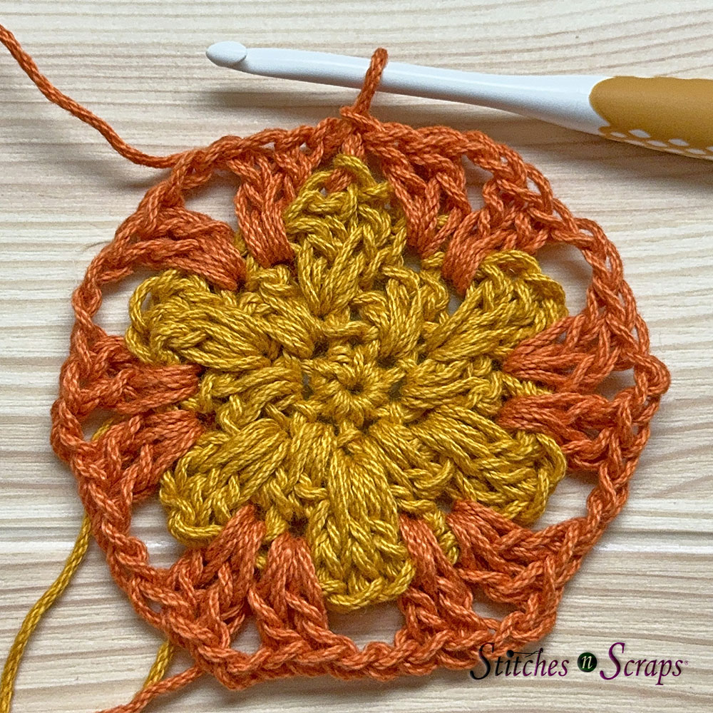 Summer Sunset Crochet Coaster Pattern - Stitches n Scraps