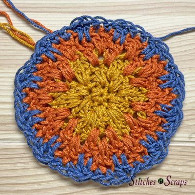 Summer Sunset Crochet Coaster Pattern - Stitches n Scraps