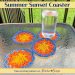 Summer Sunset Crochet Coaster Pattern - Stitches n Scraps