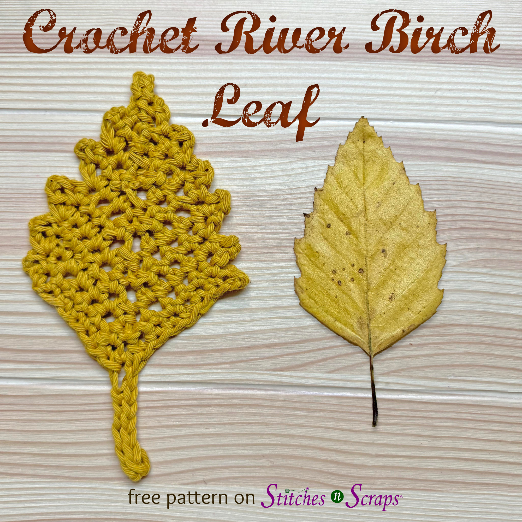 Crochet River Birch Leaf Pattern - Stitches n Scraps