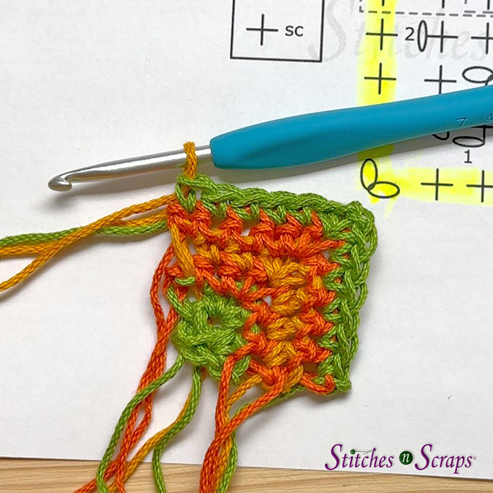 Single Crochet Mitered Square Tutorial - Stitches n Scraps