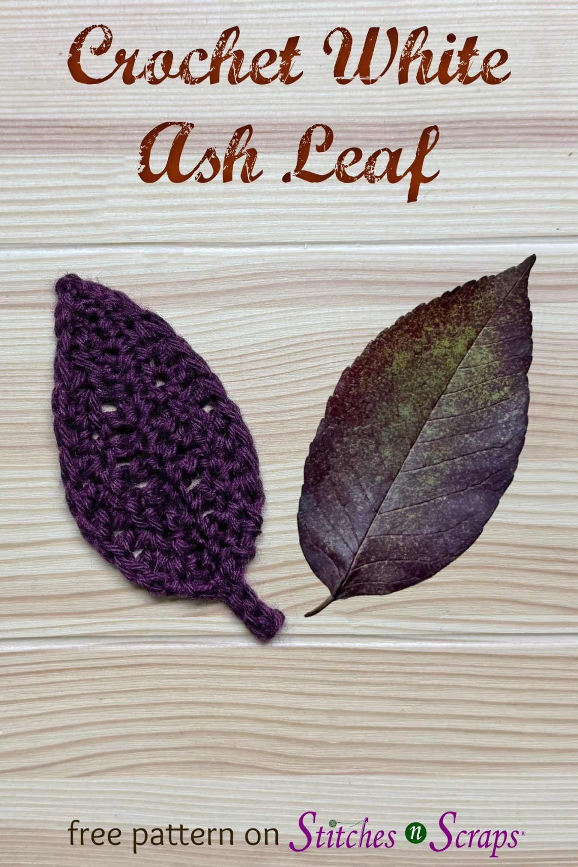 Crochet White Ash Leaf Pattern - Stitches n Scraps