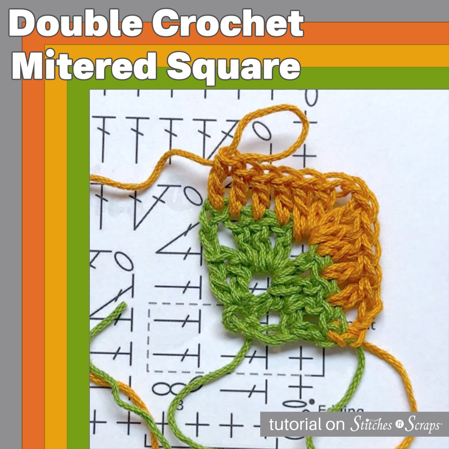 Double Crochet Mitered Square Tutorial - Stitches n Scraps