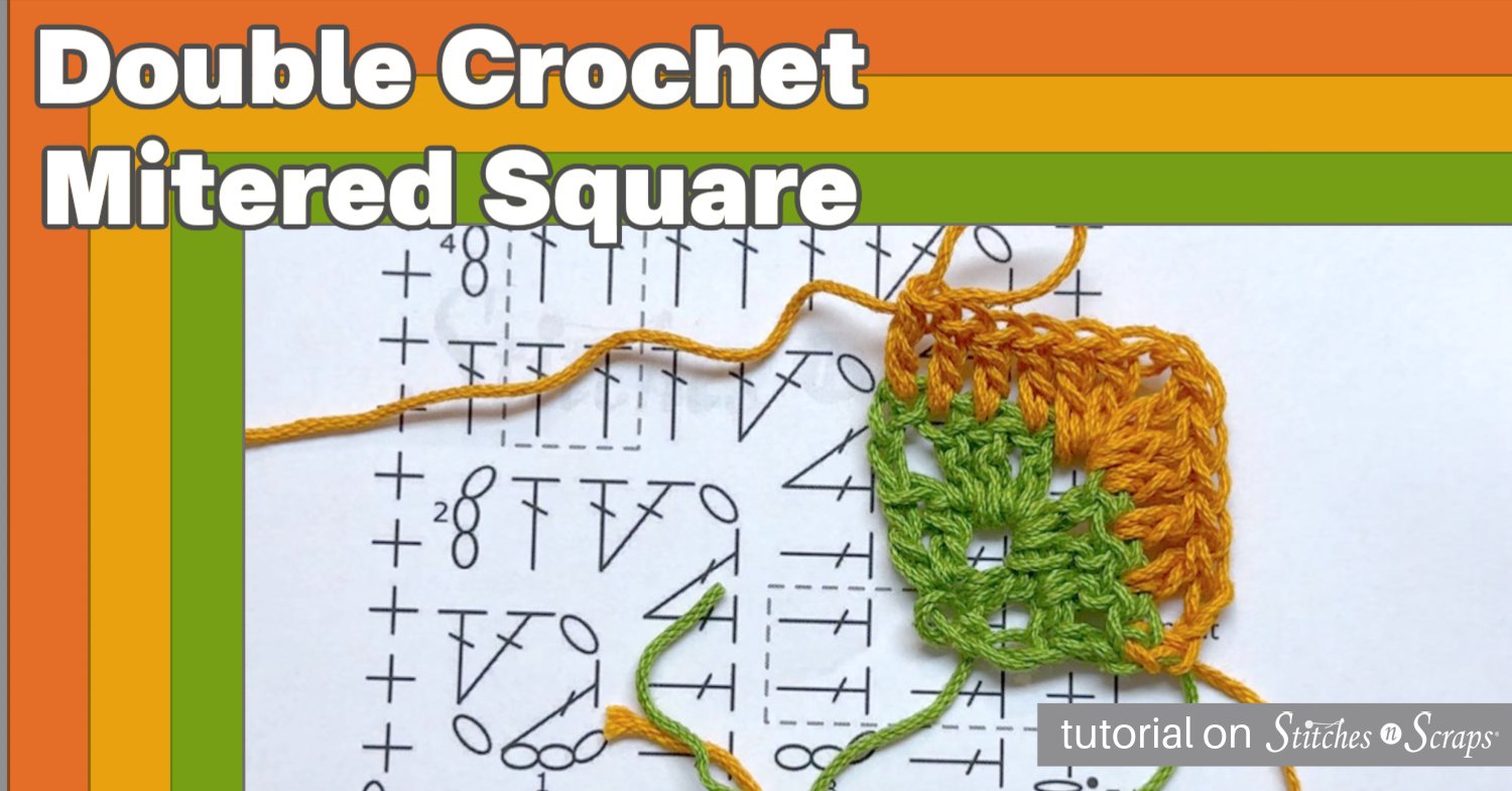 Double Crochet Mitered Square Tutorial - Stitches n Scraps