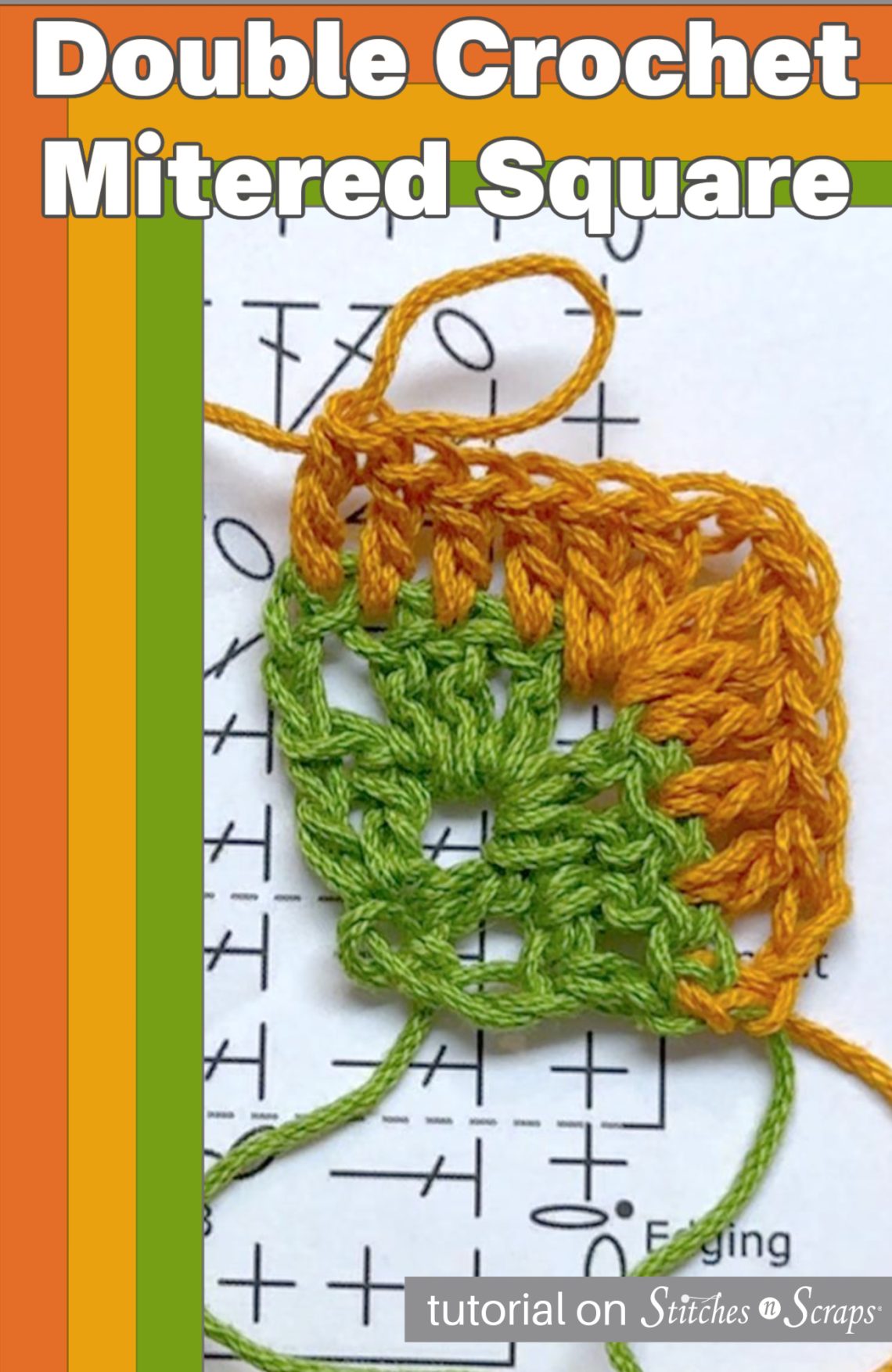Double Crochet Mitered Square Tutorial - Stitches n Scraps