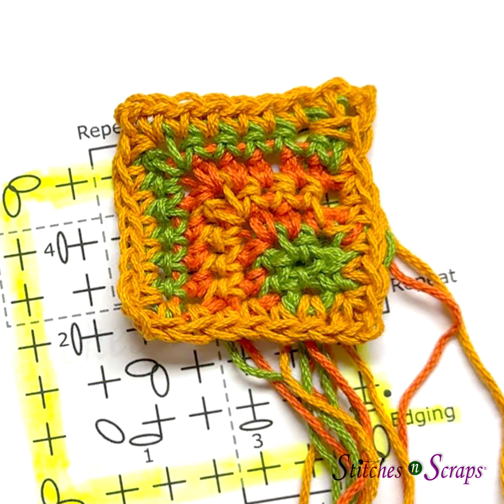 Single Crochet Mitered Square Tutorial - Stitches n Scraps