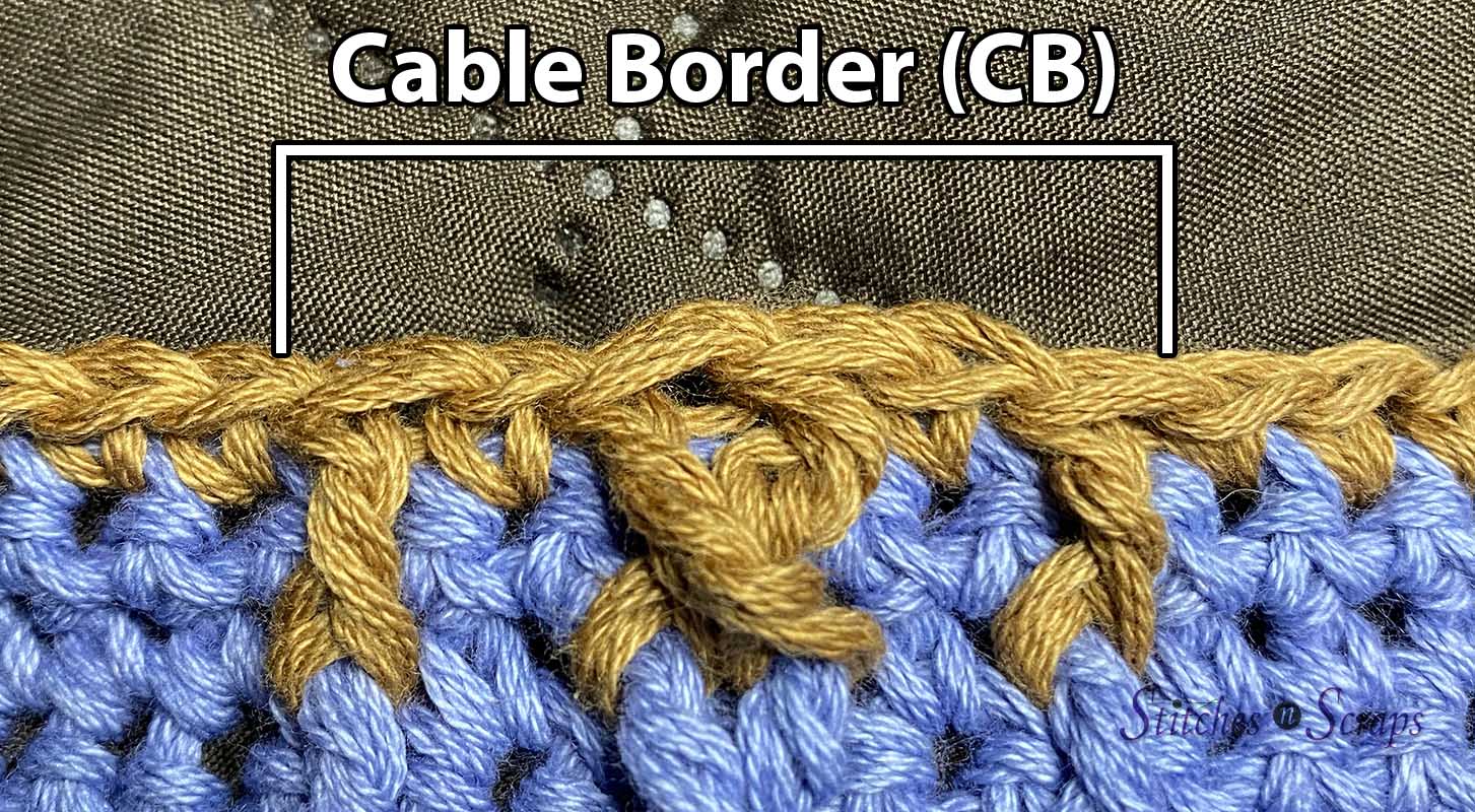 Cable Runner Cabled Crochet Table Runner Pattern - Stitches n Scraps
