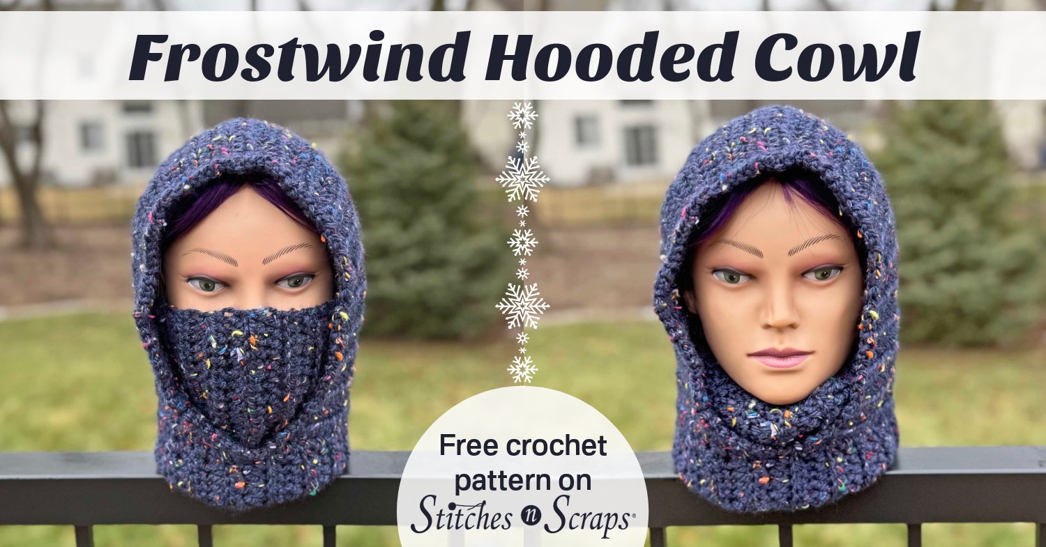 Frostwind Crochet Hooded Cowl - Stitches n Scraps
