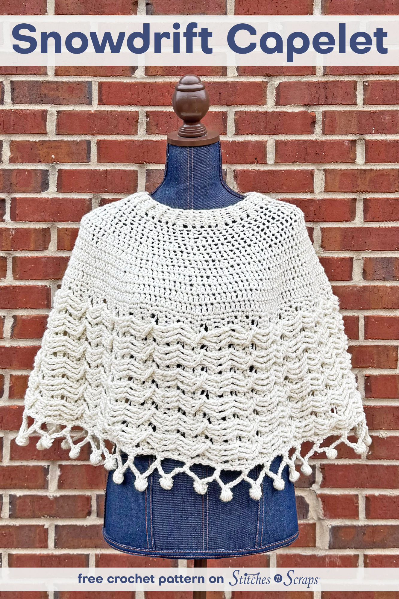 Snowdrift Crochet Capelet - Stitches n Scraps