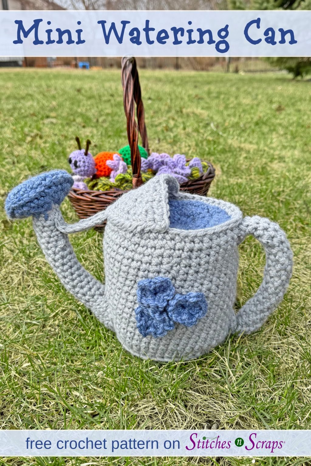 Crochet Amigurumi Watering Can - Stitches n Scraps