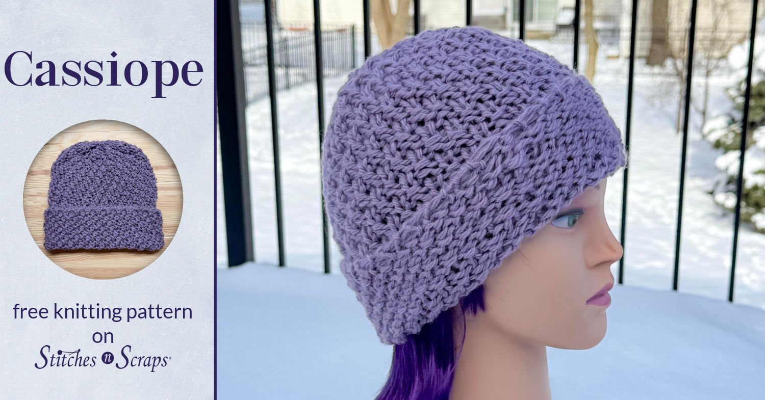 Cassiope Bulky Knit Hat Pattern - Stitches n Scraps